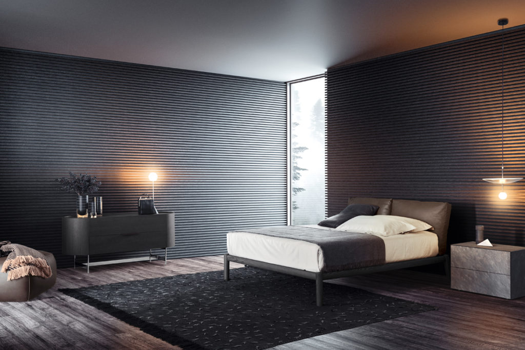bed, wooden, design, Pianca