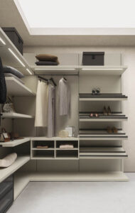 walk in closet Anteprima Pianca