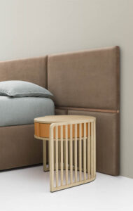 Bed, wallpanel, Boiserie Imbottita, modular fabric or leather panels ...