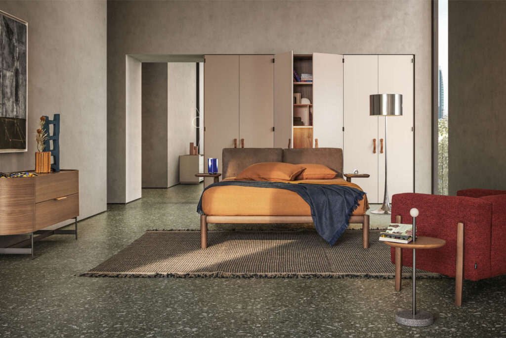 bed, wooden, design, Pianca