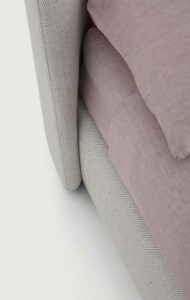 Embrace modern bed in fabric, lether, design by Note Design Studio