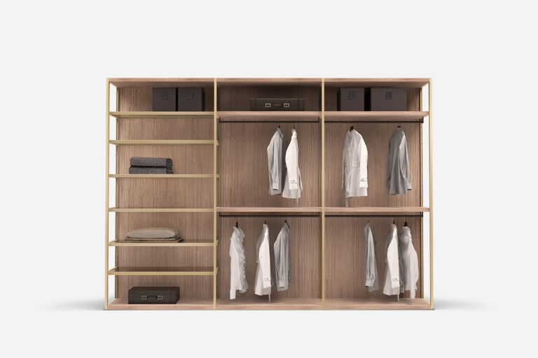 Teatro, modern modular walk-in closet, design Pianca