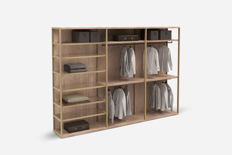 Teatro, modern modular walk-in closet, design Pianca