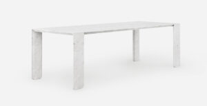 Corinto, modern and elegant marble table, design Pianca