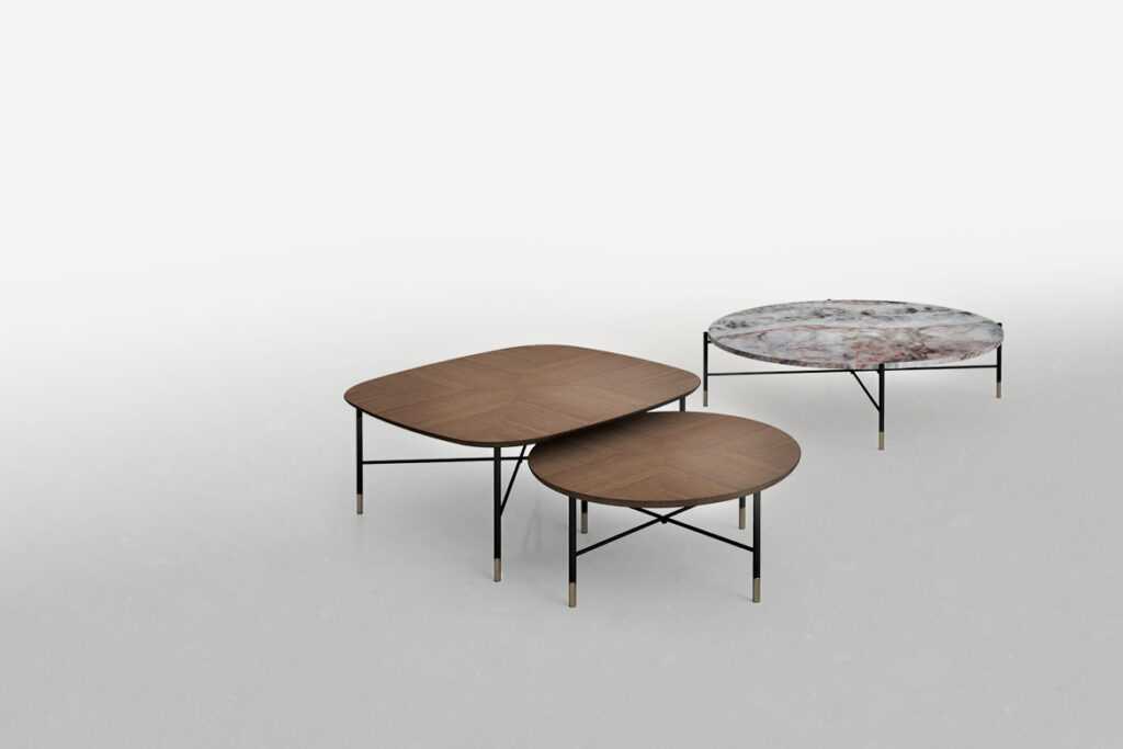 Mambo, modular coffeetables, ottoman, design Pier Luigi Frighetto