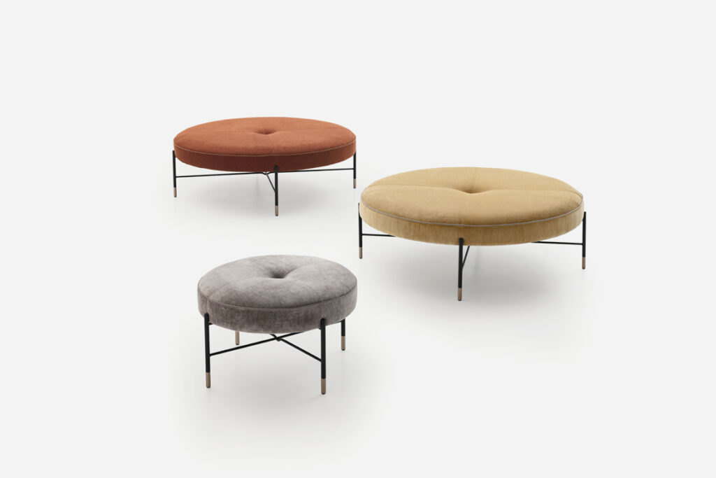 Mambo, modular coffeetables, ottoman, design Pier Luigi Frighetto