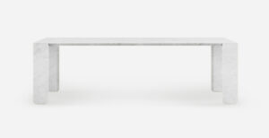 Corinto, modern and elegant marble table, design Pianca