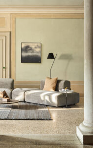 Delano up, modular modern sofa, design by Pier Luigi Frighetto