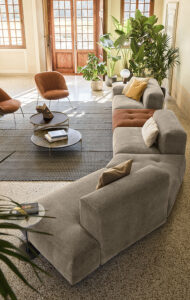 Delano up, modular modern sofa, design by Pier Luigi Frighetto