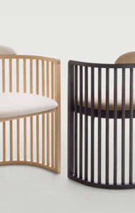 Palù, modern side chair, design Raffaella Mangiarotti