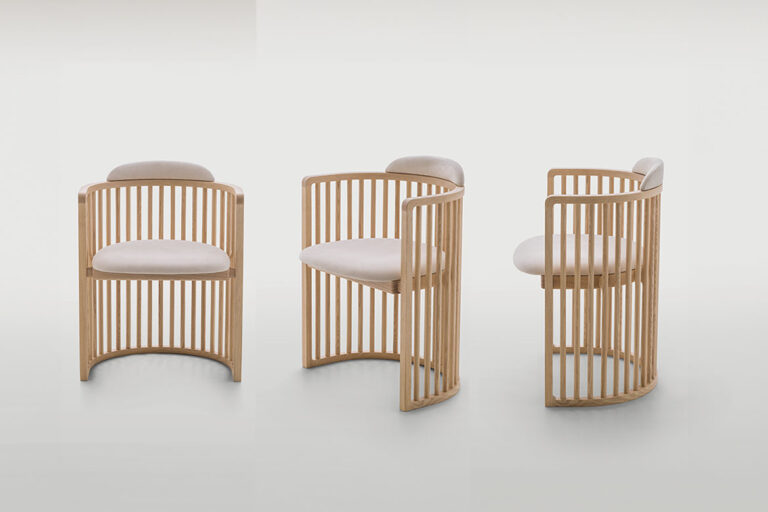 Palù, modern side chair, design Raffaella Mangiarotti