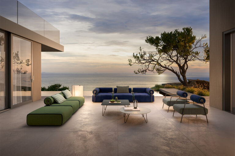 Levante Collection, outdoor sofa, design Pier Luigi Frighetto
