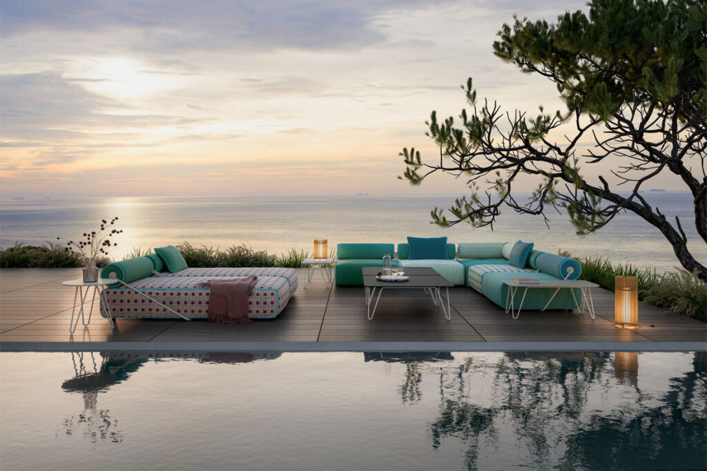 Levante Collection, outdoor sofa, design Pier Luigi Frighetto