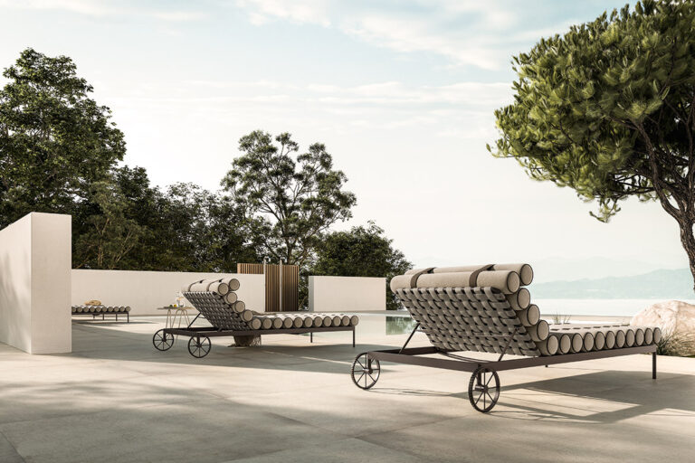 Levante Collection, sunbed, design Pier Luigi Frighetto