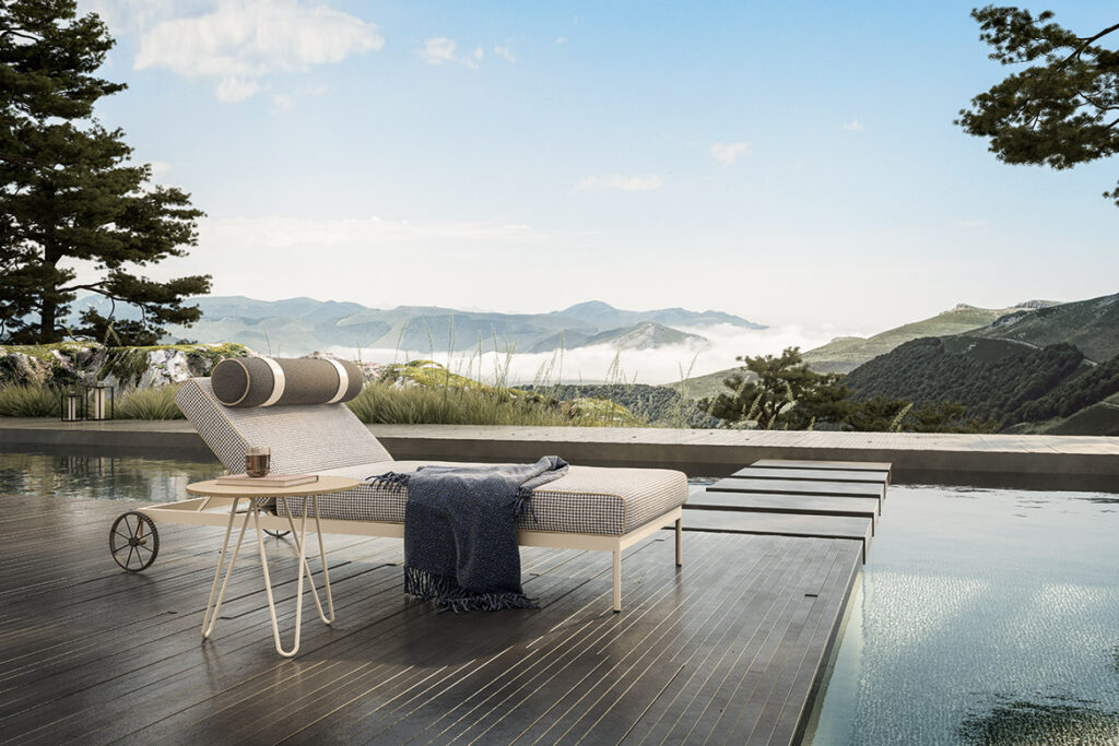 Levante Collection, sunbed, design Pier Luigi Frighetto