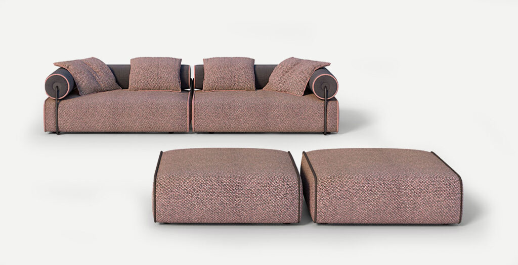 Levante, modular modern sofa, design by Pier Luigi Frighetto