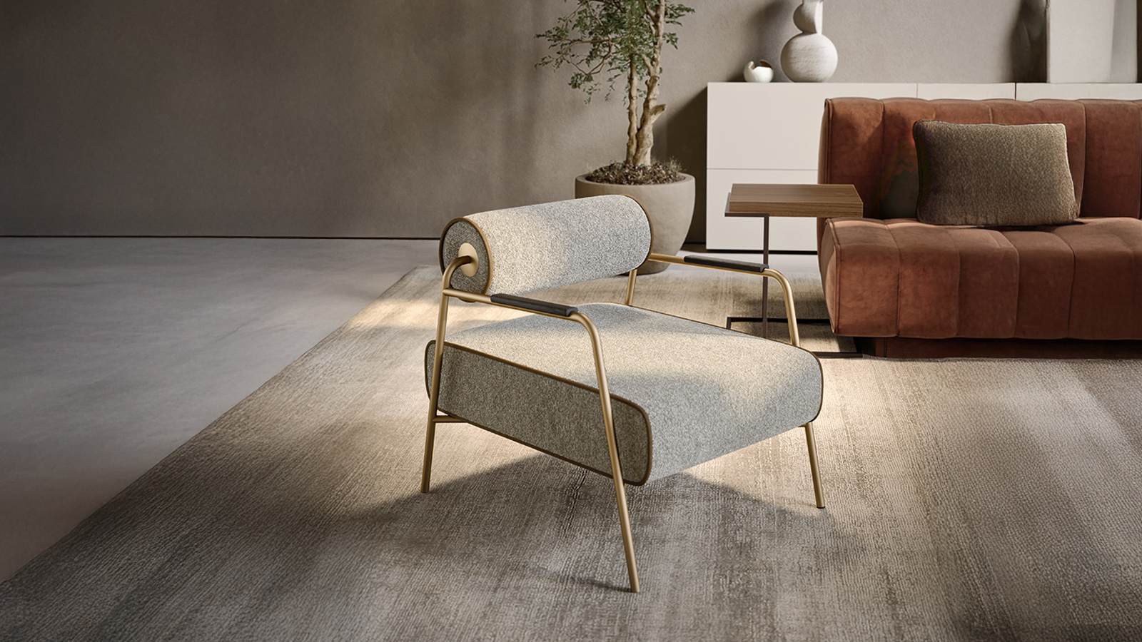 Sillón moderno Levante, design Pier Luigi Frighetto